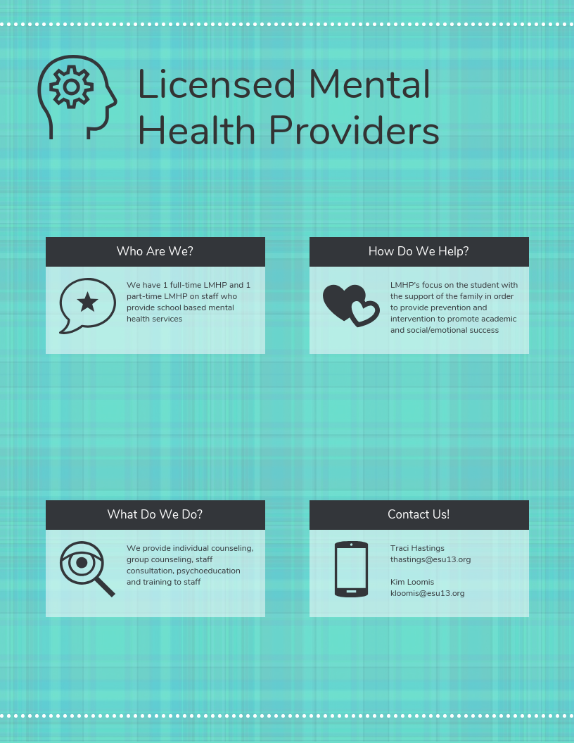 Educational Service Unit 13 - Who are Licensed Mental Health Providers?